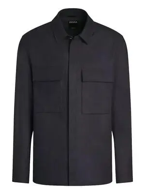 Zegna Oasi Lino Shirt - Blue