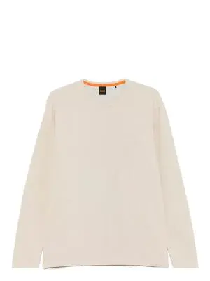 BOSS Logo-embroidered Sweater - Neutrals