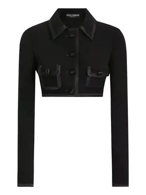 DOLCE & GABBANA Dolce & Gabbana Button-Up Cropped Jacket