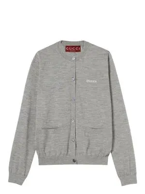 Gucci Cashmere Silk Cardigan - Grey
