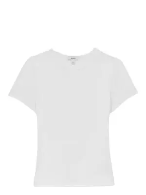 REISS Stretch-cotton Crew-neck T-shirt - White