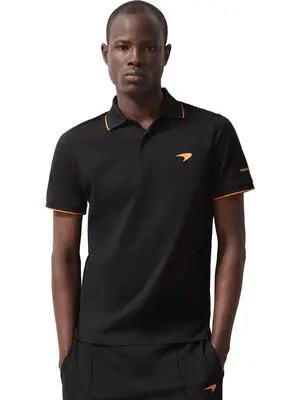 REISS X Mclaren F1 Team Crypto Mclaren F1 Team Cotton Polo Shirt - Black