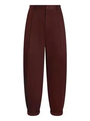 Dolce & Gabbana Folded-edge Trousers - Red