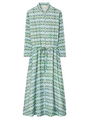 Tory Burch Printed Midi Dress - Green