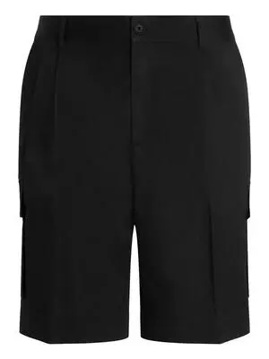 Dolce & Gabbana Pleated Cargo Shorts - Black