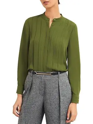 HOBBS LONDON Arizona Blouse - Moss Green