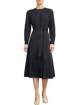 HOBBS LONDON Finley Midi Dress - Navy Ivory