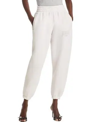 Alexander Wang Terry Logo Sweatpants - Dirty White