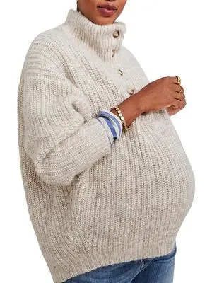 Hatch Collection The Jo Maternity Sweater - Oatmeal