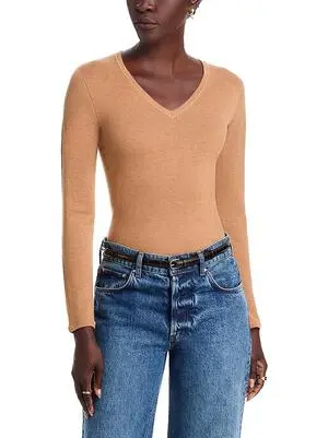 Majestic Filatures Cashmere V-neck Sweater - Camel