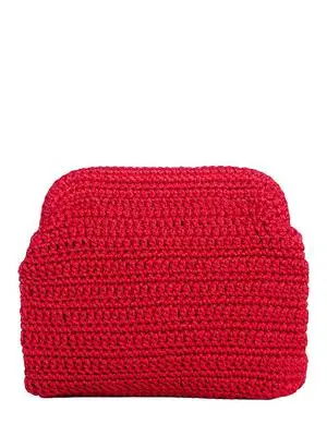 Binge Knitting Paloma Woven Pouch Ruby