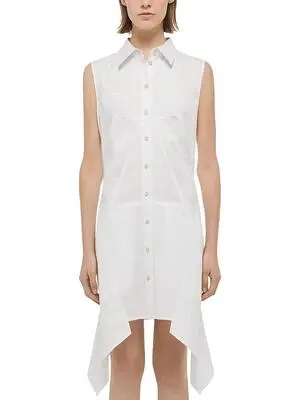 Helmut Lang Bustier Shirt Dress - White