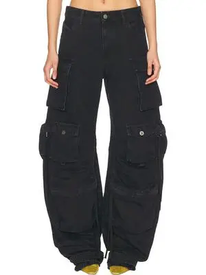 Attico Long Jeans - Black