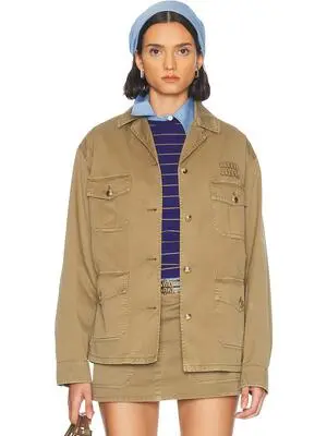 Miu Miu Utility Jacket - Olive