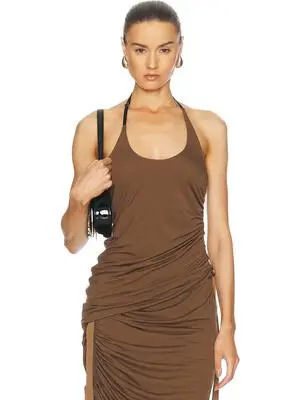 Helmut Lang Wind Harness Top - Cocoa