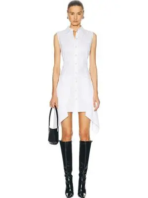 Helmut Lang Bustier Dress - White