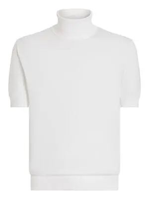 Dolce & Gabbana Short-sleeved Cotton Polo-shirt - White