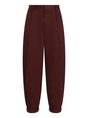 Dolce & Gabbana Cotton Gabardine Trousers - Multicolor