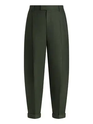 Dolce & Gabbana Linen Fabric Pants - Green