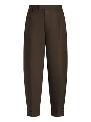 Dolce & Gabbana Linen Pants - Brown