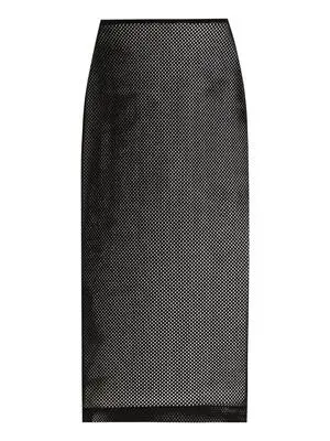 Dolce & Gabbana Mesh Midi Skirt - Black