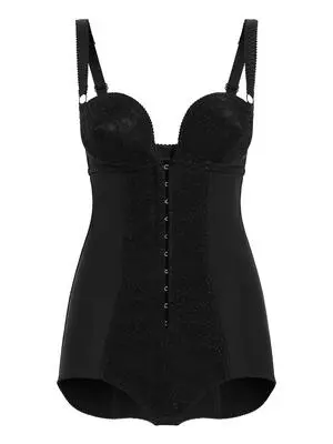 Dolce & Gabbana Lace Bodysuit With Conical Cups - Black
