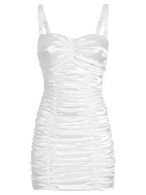 Dolce & Gabbana Draped Mini Dress - White