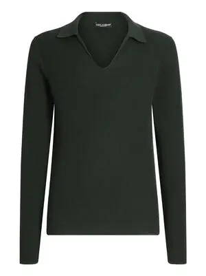 Dolce & Gabbana Cotton Knit Sweater - Green
