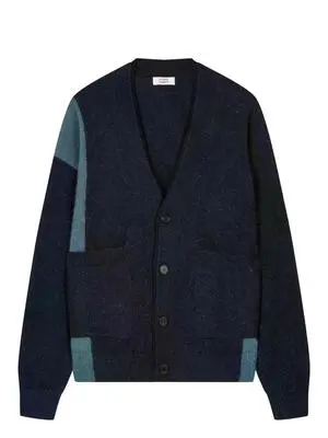 STUDIO TOMBOY Colour-block Cardigan - Blue