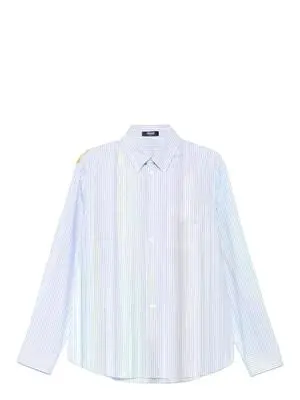 Versace Maxi Chain Striped Shirt - Blue