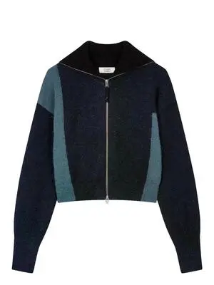 STUDIO TOMBOY Colour-block Cardigan - Blue