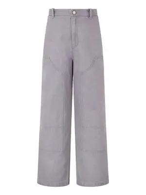 STUDIO TOMBOY Cotton Loose-fit Trousers - Grey