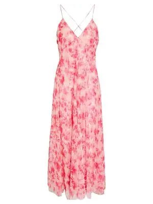 Philosophy Di Lorenzo Serafini Printed Tulle Midi Dress - Blush