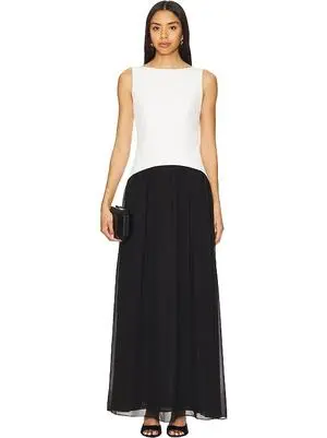 LOVERS AND FRIENDS Suki Maxi Dress - Black & White