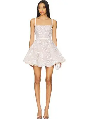BRONX AND BRONCO Midnight Bridal Sequin Mini Dress - White