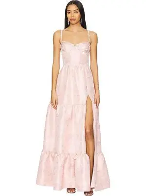 V. CHAPMAN Lucetta Gown - Light Pink Windsor Brocade