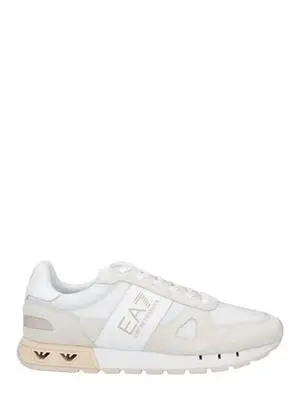 EA7 EA7 Leather And Polyester Sneakers White