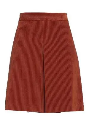 CIRCOLO 1901 Mini Pleated Corduroy Skirt - Red