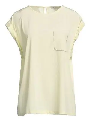 Peserico Embellished Crepe Top - Yellow