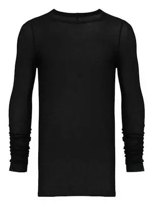 Rick Owens Rib Long Sleeve T-shirt - Black