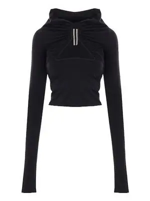 Rick Owens Long Sleeve Prong Jersey T-shirt - Black
