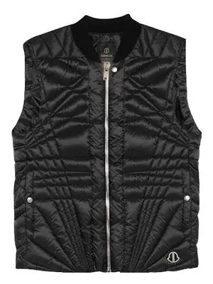 Rick Owens X Moncler Woven Megapenta Flight Vest - Black