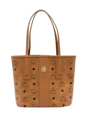 Mcm Liz Vi Mini Shopper - Cognac