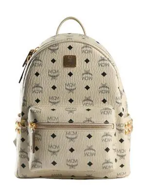Mcm Stark Vi Small Backpack - Beige
