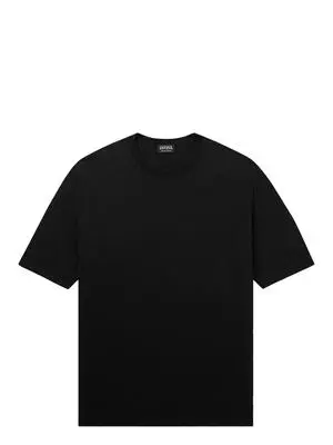 Zegna Slim-fit Cotton T-shirt - Black