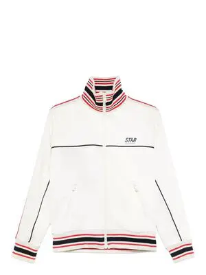 GOLDEN GOOSE Striped-trim Jacket - Neutrals