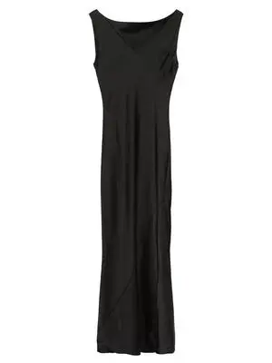 Norma Kamali Draped Sleeveless Gown - Black