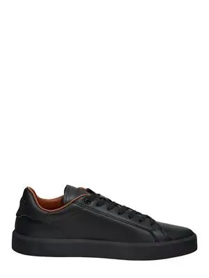 Boggi Milano Leather Sneakers - Black
