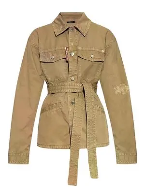 Dsquared2 Belted Overshirt - Neutrals