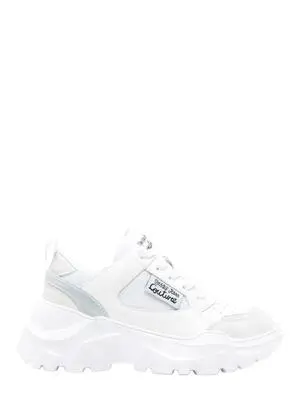 Versace Logo-patch Sneakers - White